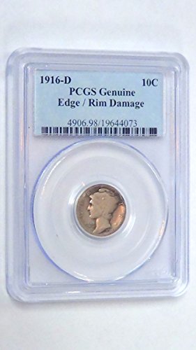 1916 D Liberty Head Dime 98-Damage PCGS