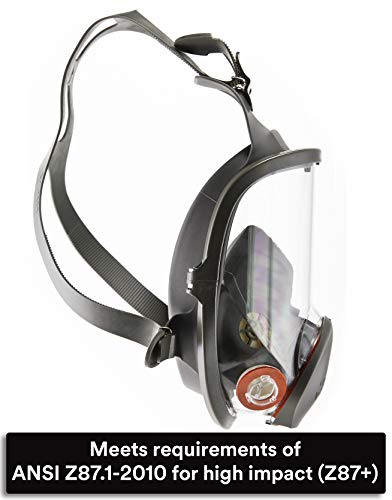 3M Full Facepiece Reusable Respirator 6800, Paint Vapors, Dust, Mold, Chemicals, Medium