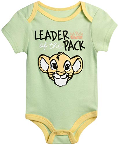 Disney Baby Boys 6 Pack Bodysuit -Mickey Mouse & Friends, Lion King, Winnie the Pooh Bear (Newborn/Infant), Size 6-9 Months, Lion King