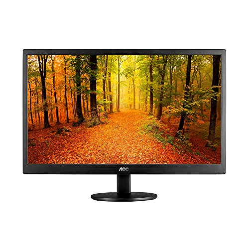 AOC E2070SWHN 19.5" HD 1600x900 Monitor, 5ms, HDMI/VGA, Vesa, Epeat Silver, EnergyStar, 20 Inch HD+