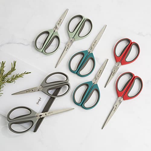 Goodful All Purpose Kitchen Shears, Heavy Duty Stainless Steel Scissors, Comfort Grip, Micro-Serrated