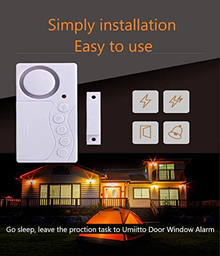 Fridge Door Alarm with Delay Upgrade 3/15/30/60 Seconds Security Window/Door Alarm for Home Safety Loud 108dB Freeze Door Open Chime Refrigerator Alert (1 Set)