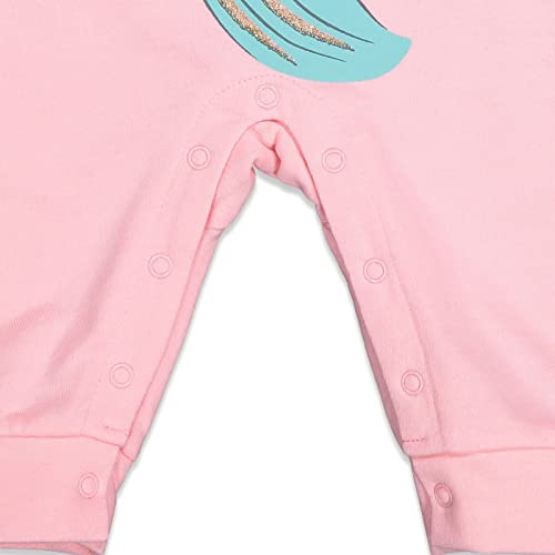 Disney Princess Ariel Infant Baby Girls French Terry Snap Sleeveless Romper & Headband 12 Months