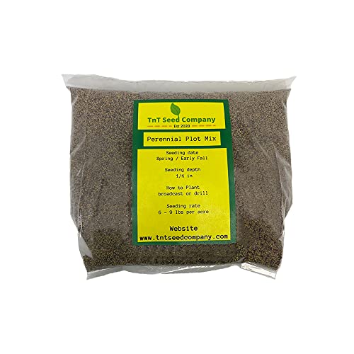 4 LB Clover and Alfalfa Deer Food Plot Mix - 3 Species Mix -Seeds Over 1/2 Acre