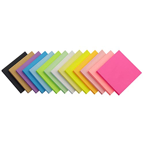 Early Buy 28 Pads Sticky Notes 3x3 Self-Stick Notes 14 Bright Color Sticky Notes, 60 Sheets/Pad