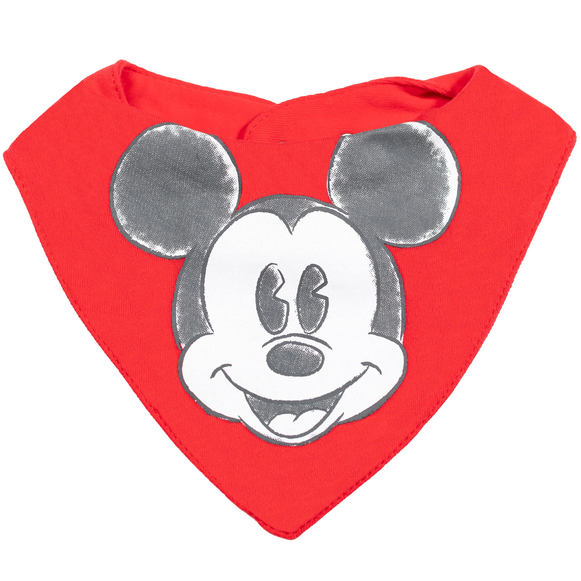 Disney Mickey Mouse Newborn Baby Boys Zip Up Sleep Play Coverall Bodysuits Pants Bibs and Hats 10 Piece 0-6 Months