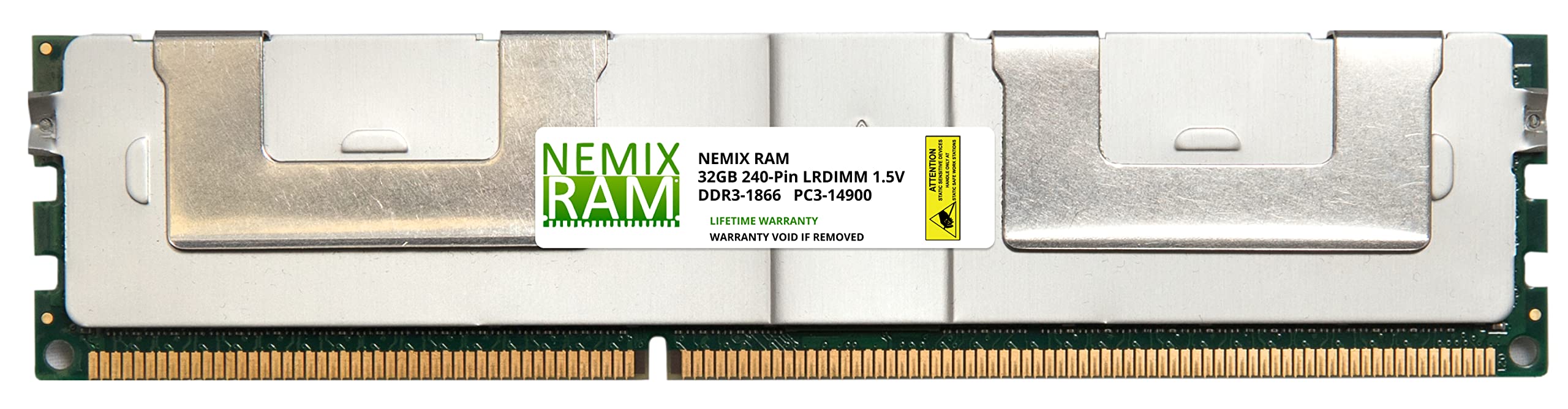 128GB (4x32GB) DDR3-1866MHz PC3-14900 ECC LRDIMM 4Rx4 1.5V Load Reduced Server Memory by NEMIX RAM