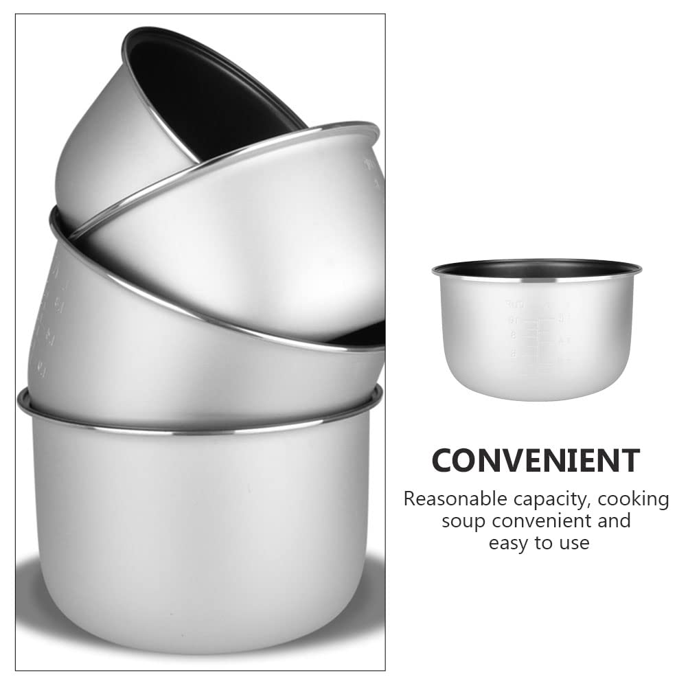 1pc Cooker Inner Pot Rice Cooker inside Pot Non Stick Pressure Cooker Pot Baking Cake Pot Mold Cooking Pots Rice Cooker Inner Pot for Home Kitchen