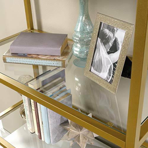 Sauder Harper Heights Bookcase with Doors, White Finish