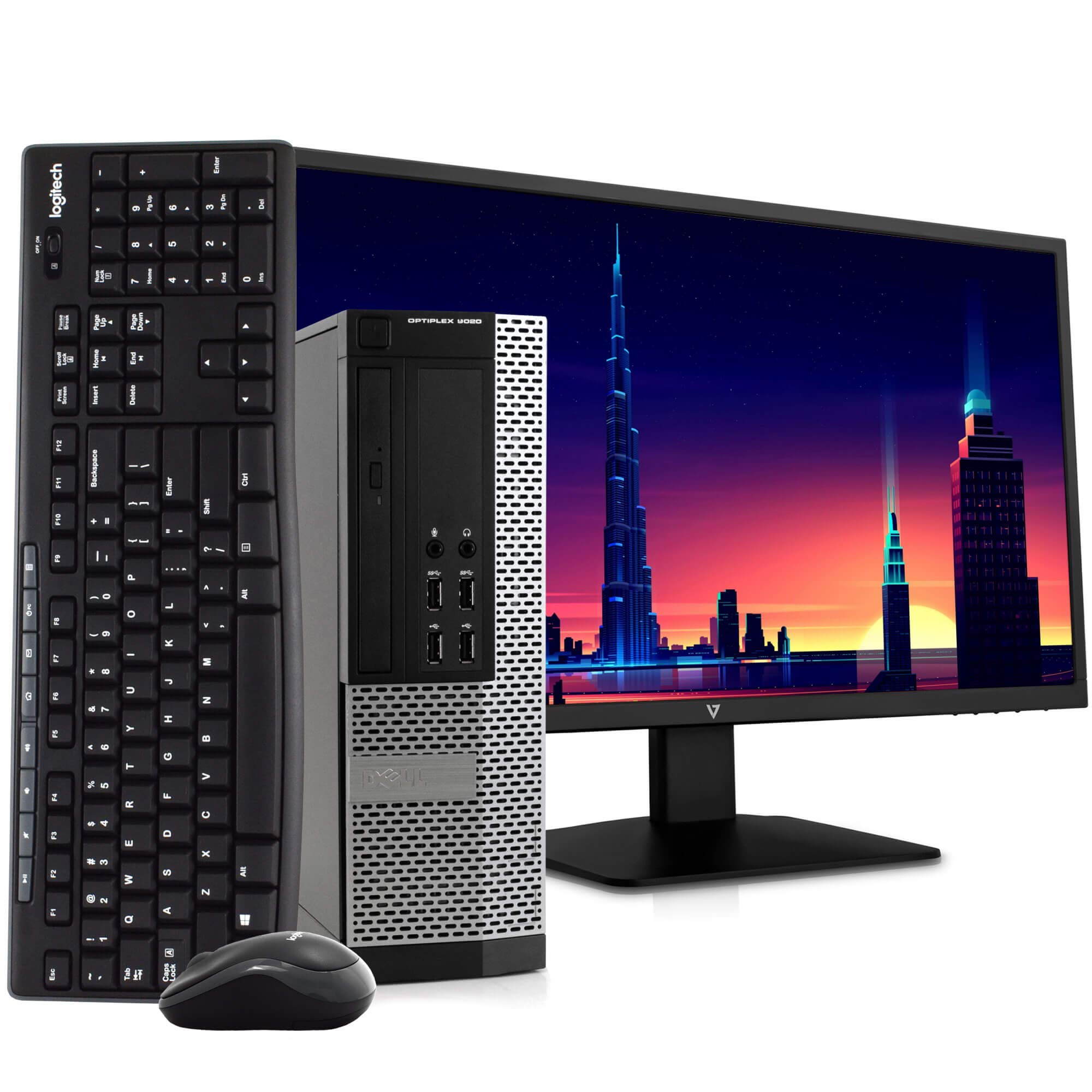 Dell Optiplex 9020 Business Desktop PC - Intel Core i5-4570 3.2GHz, 16GB RAM, 1TB SSD, Windows 10 Pro 64bit, New 24 Inch Monitor (Renewed)