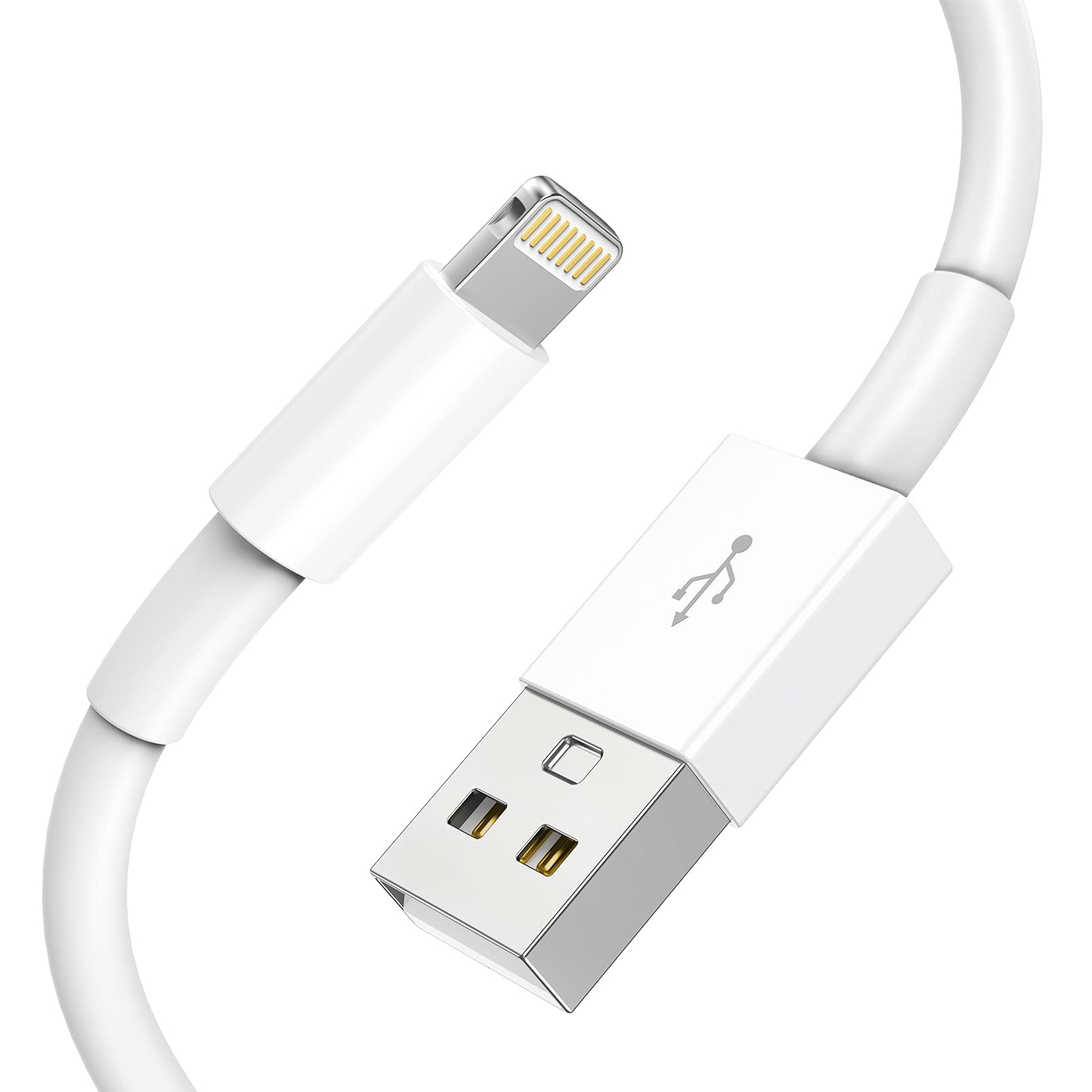 iPhone Charger, [Apple MFi Certified] 2Pack 3.3FT USB to Lightning Cable Power Fast Charging Data Sync Transfer Cord Compatible with iPhone 14/13/12/11 Pro/11/XS MAX/XR/8/7/6s/6/5S/SE and More