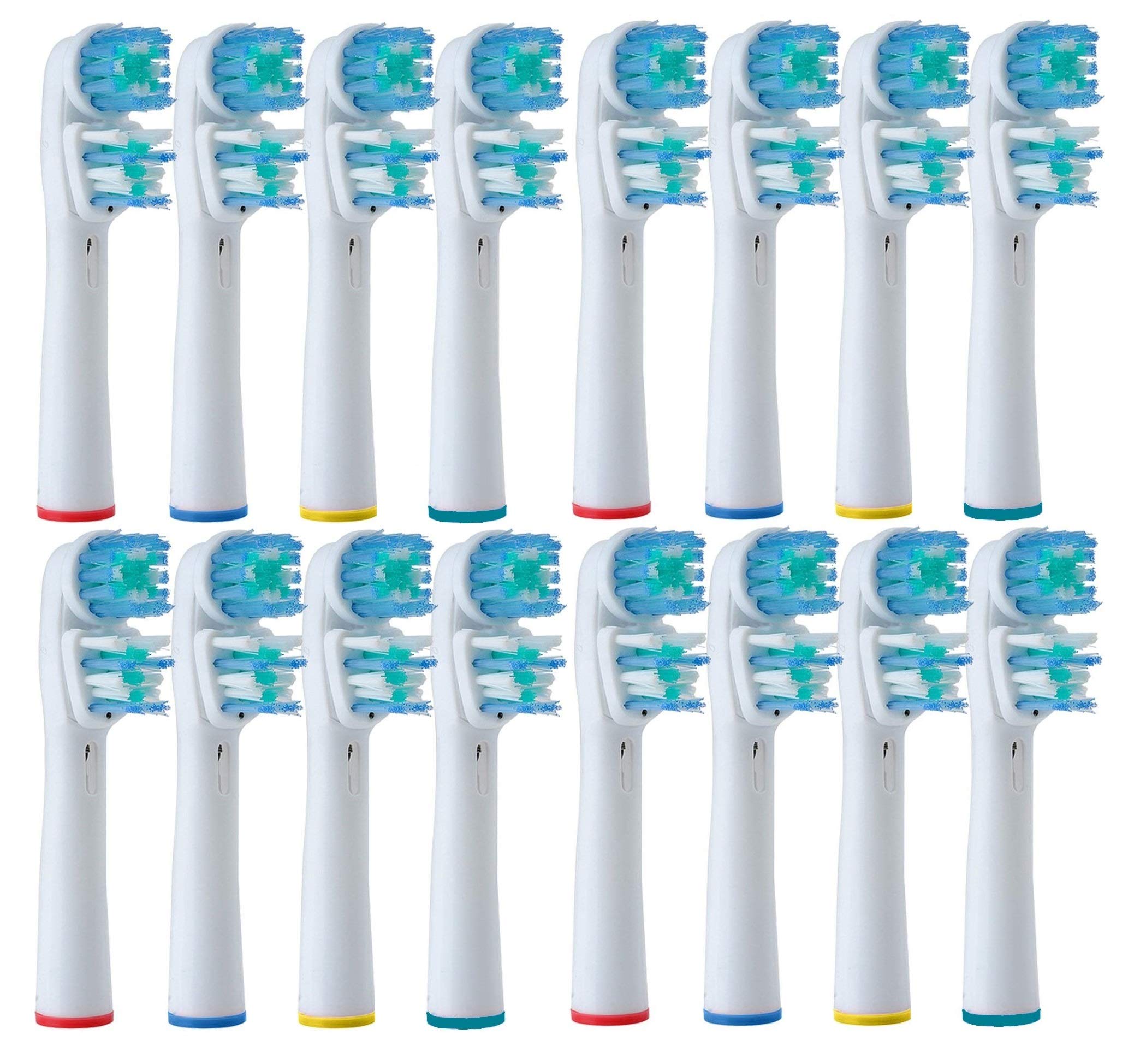 Double Clean Brush Heads, Compatible with Braun Oral-B Dual Clean Electric Toothbrush - Pack of 16