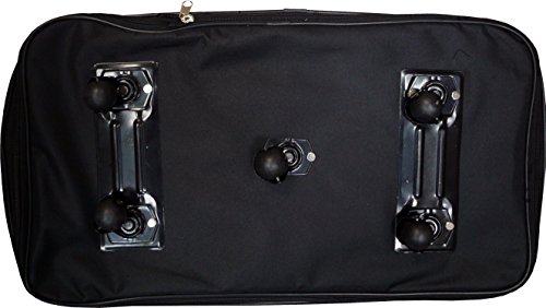 30"/36"/40"/ Rolling Wheeled SuitCase (36", Black)