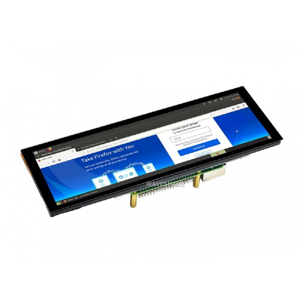 Iunius 7.9inch Capacitive Touch Screen LCD, 400×1280, HDMI, IPS, Toughened Glass Cover, Fits of Raspberry Pi,Jetson Nano,PC,Windows 10/8.1/8 / 7