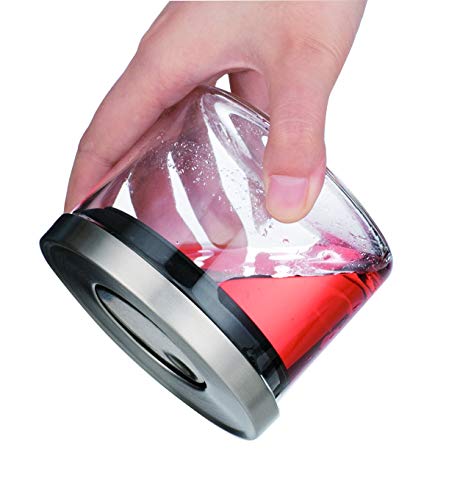 Balchy 5-Piece Canisters Sets with Silicone Seal Borosilicate Glass Jars Vacuum Seal for Tea Coffee Sugar Pop Flour Canister for Kitchen