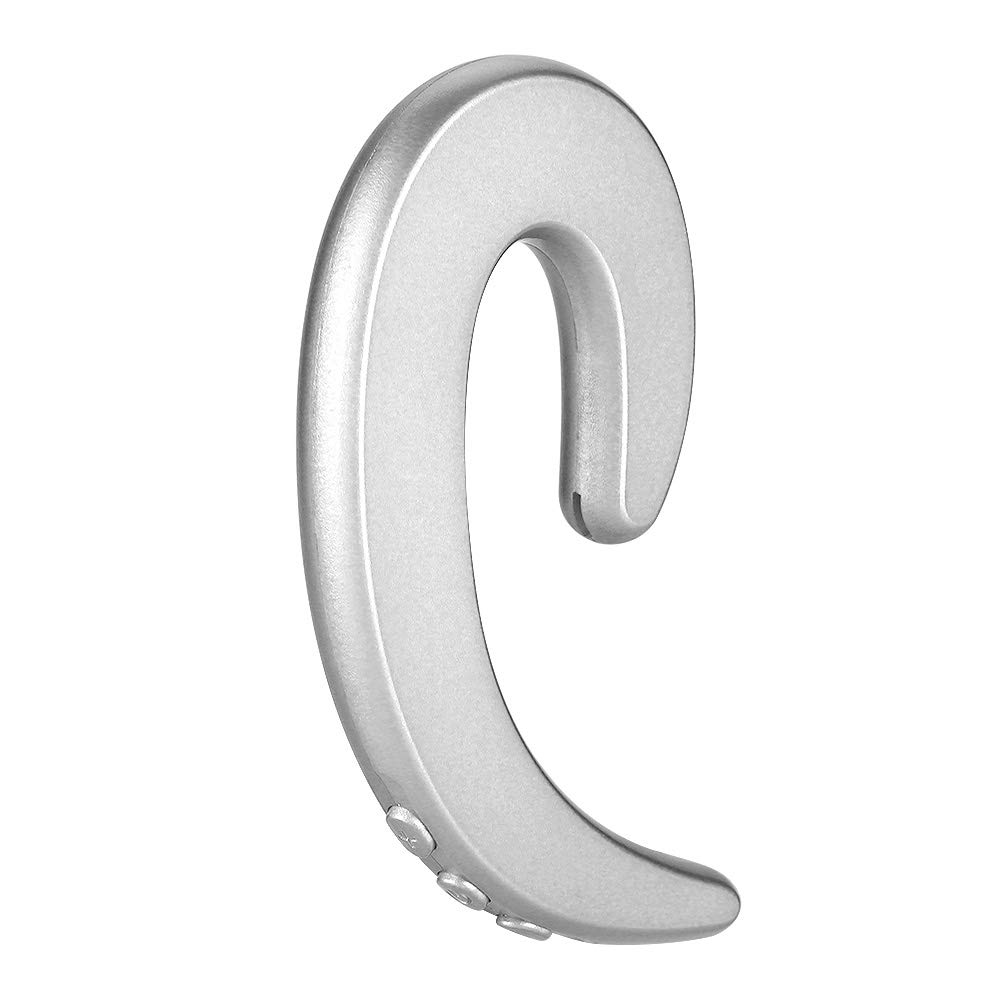Ciglow Bluetooth Headphone, Hands Ear Hook Headset Painless Earphone Ergonomic Design Headset(Silver)