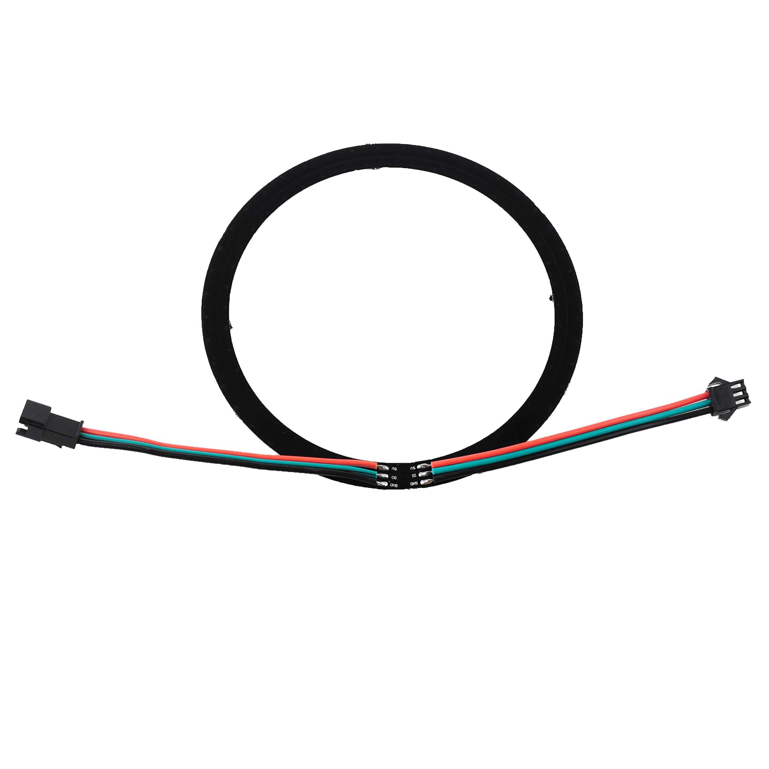 DIYmall 45 RGB LED Rings 45 X WS2812B 5050 Full Color with Integrated Drivers 45 Bits forArduino Raspberry Pi ESP8266 Nodemcu DC5V