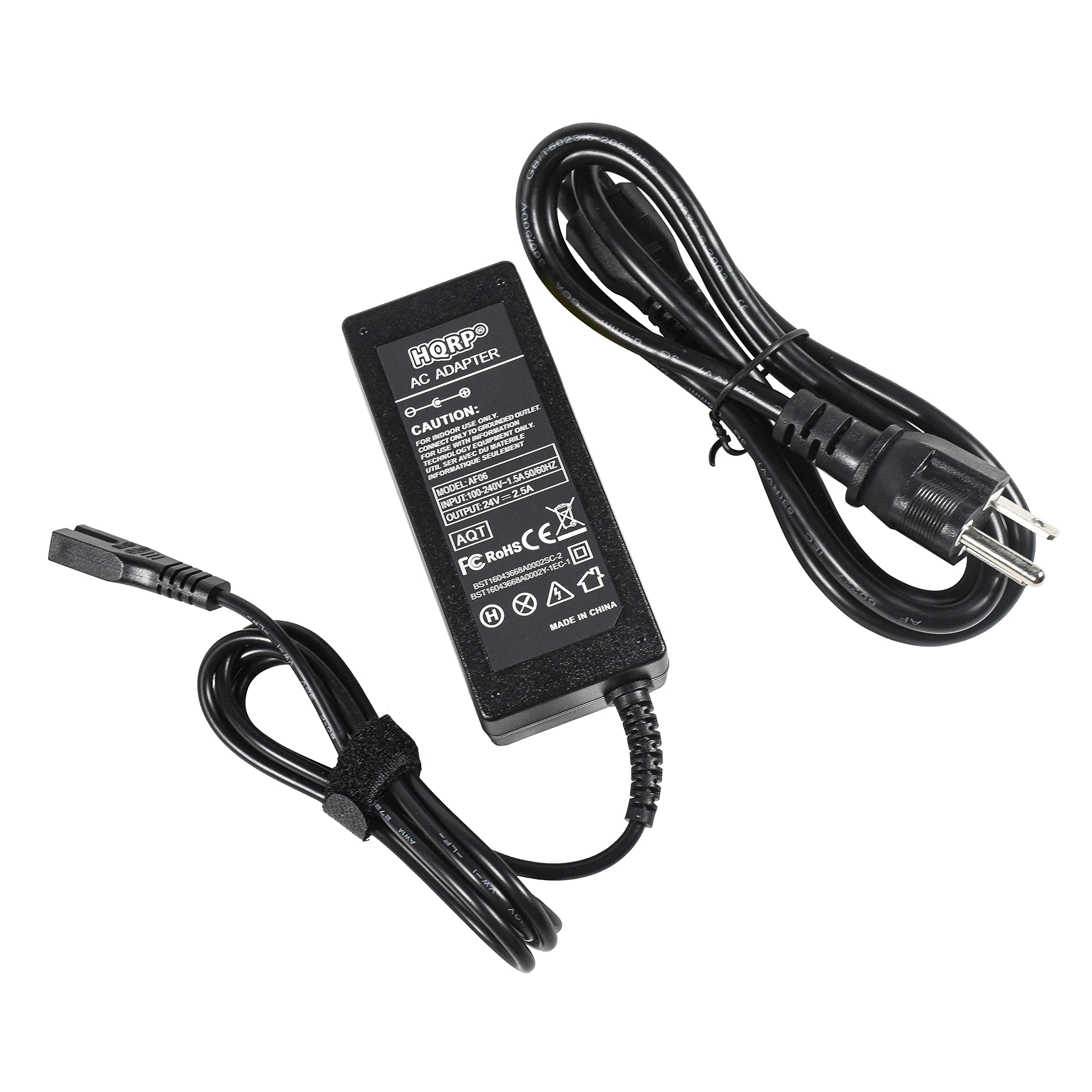 HQRP AC Adapter Compatible with Miko MMF-01C MMF-O1C MMF01C BEL-FM-01 YH-3318G, Kendal S16 S17 Shiatsu Foot Massager YOISHO Power Supply Cord Adaptor