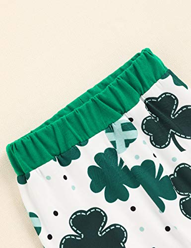 Baby Boy Girl St. Patrick's Day Clothes Four Leaf Clover Print Hoodie Sweatshirt and Pant St. Patrick's Day Outfits