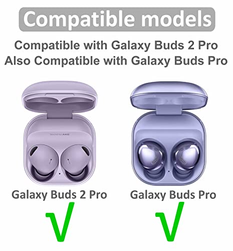 6 Pairs Galaxy Buds 2 Pro Memory Foam Ear Tips, S/M/L Noise Reduce Anti-Slip No Silicone Pain Comfortable Fit in Case Earbuds Compatible with Samsung Galaxy Buds 2 Pro 2022 Release - Graphite