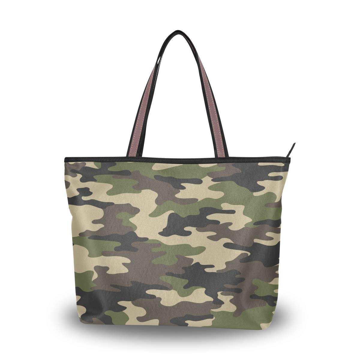 Abstract Camo Camouflage Handbags and Purse for Women Tote Bag Large Capacity Top Handle Shopper Shoulder Bag
