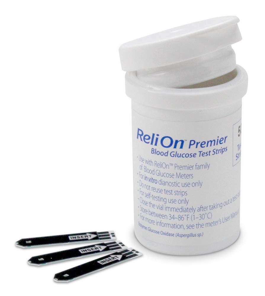 ReliOn Premier Blood Glucose Test Strips, 100 Ct (2 pk)