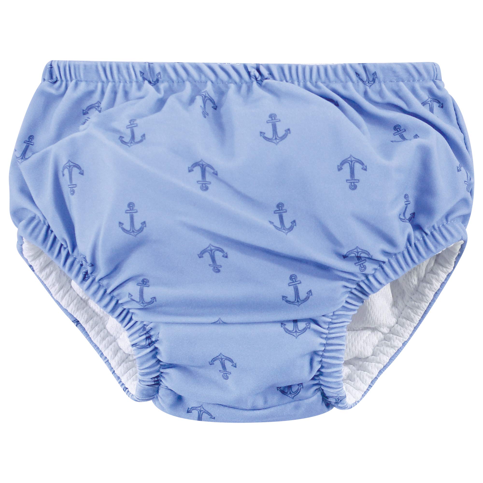 Hudson Baby Unisex Baby Swim Diapers, Blue Whale Navy Anchor, 3 Toddler