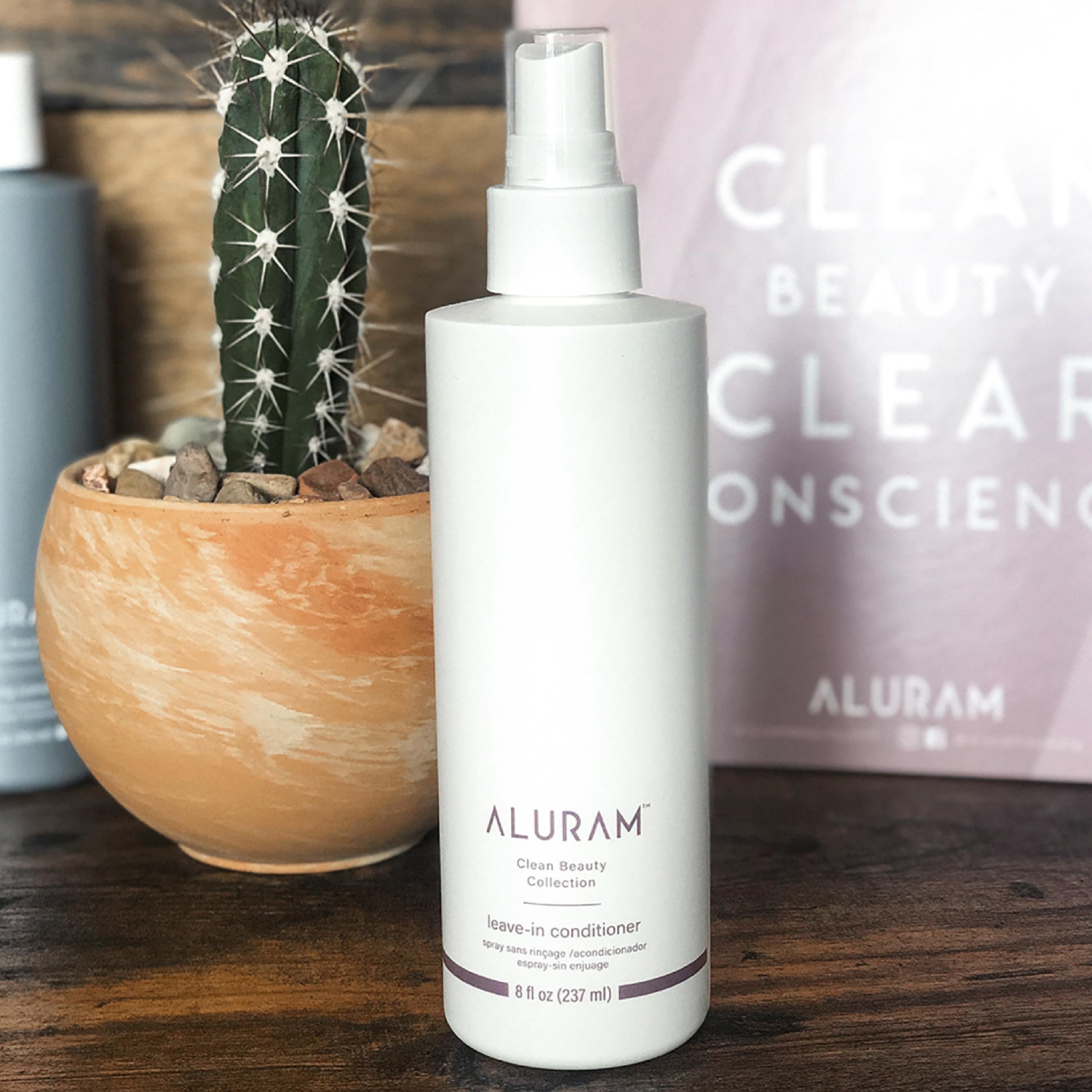 ALURAM Coconut Water Leave-In Conditioner for Healthy, Hydrated Hair, 8 Fl Oz