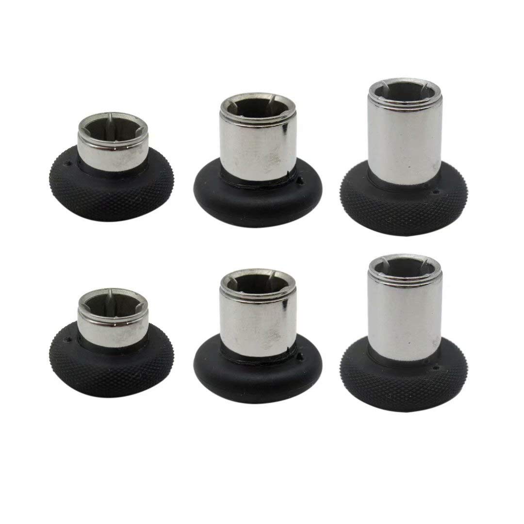 6 x Magnetic Interchangeable Thumbsticks for Xbox One Elite Controller Series 2 - Standard (2), Dome (2), Tall (2)