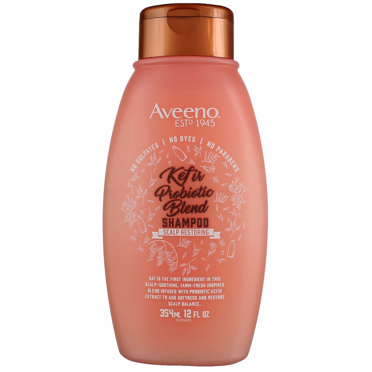 Aveeno Shampoo Kefir Probiotic Blend 12 Ounce (Scalp-Restore) (354ml) (Pack of 2)