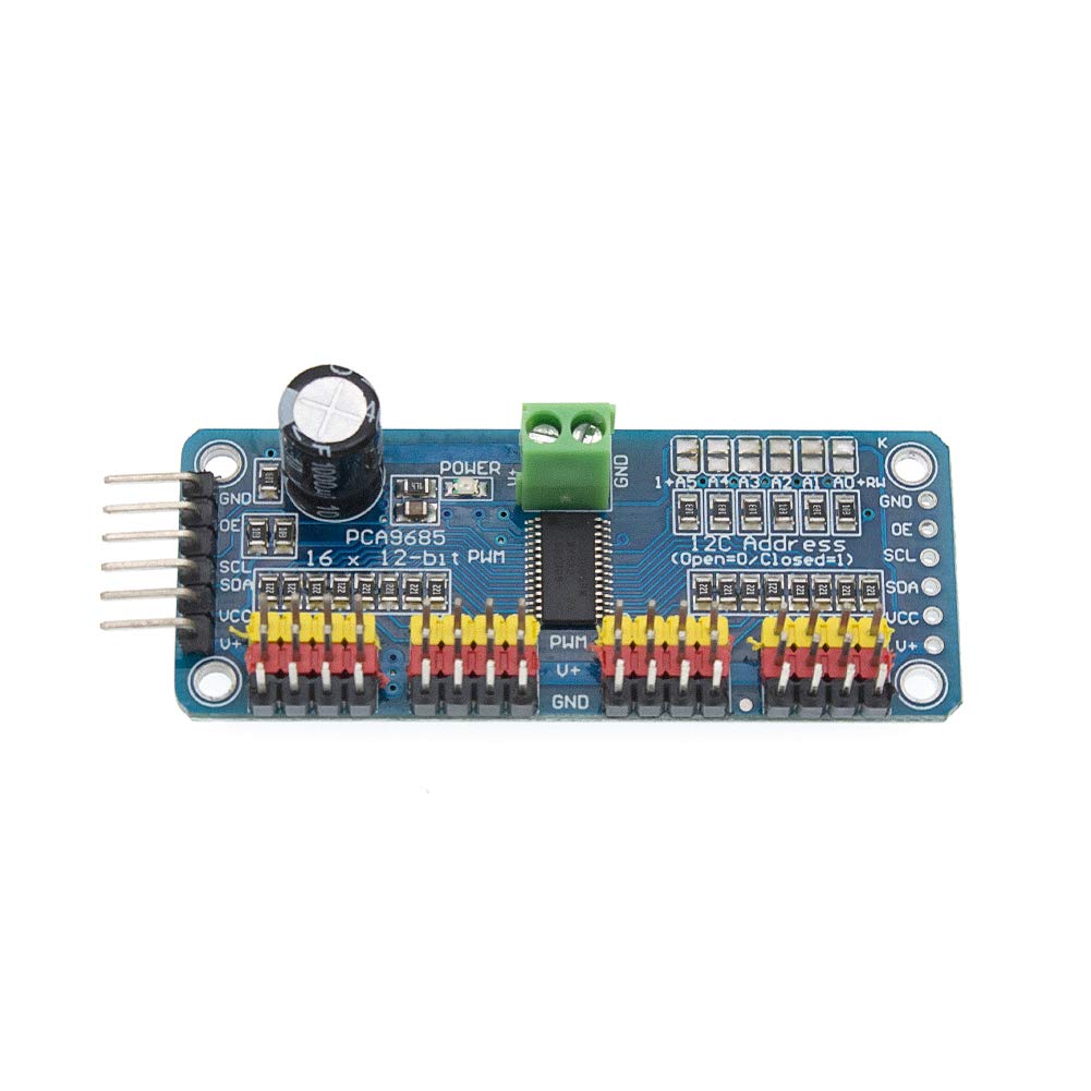 Onyehn PCA9685 IIC Module,16 Channel 12-Bit PWM Servo Motor Driver for Arduino Robot or Raspberry pi(4 Pack)