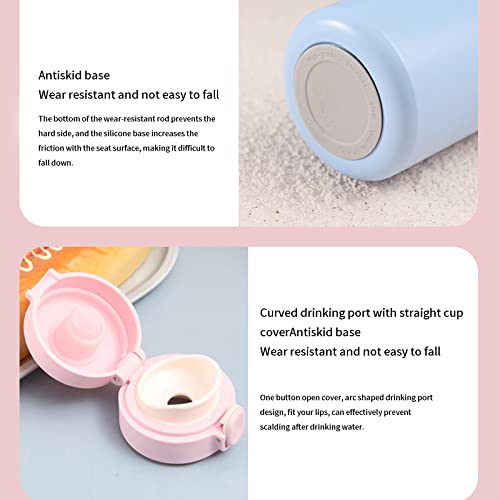 420ML Insulated Bottles, Insulated Stainless Steel Water Bottle (Pink)