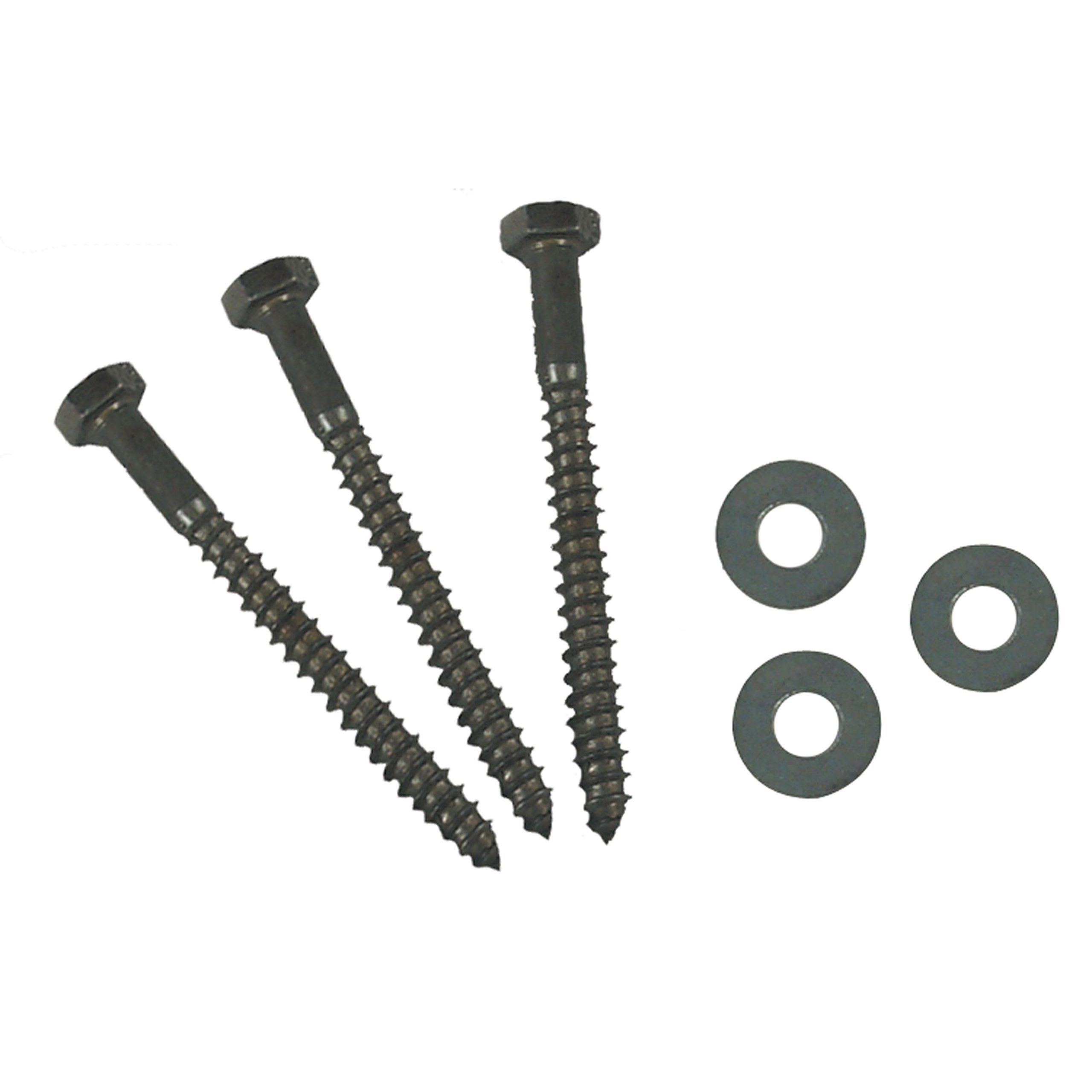 AP Products 012-LW25 Hex Lag Screw with Washer - 3/8" x 6", 25 Pack