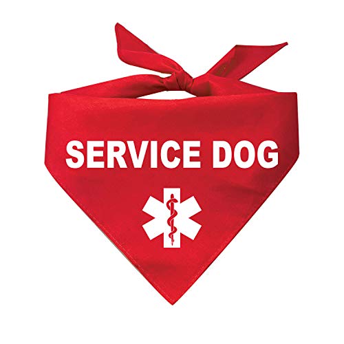 Service Dog Triangle Dog Bandana (Assorted Colors)