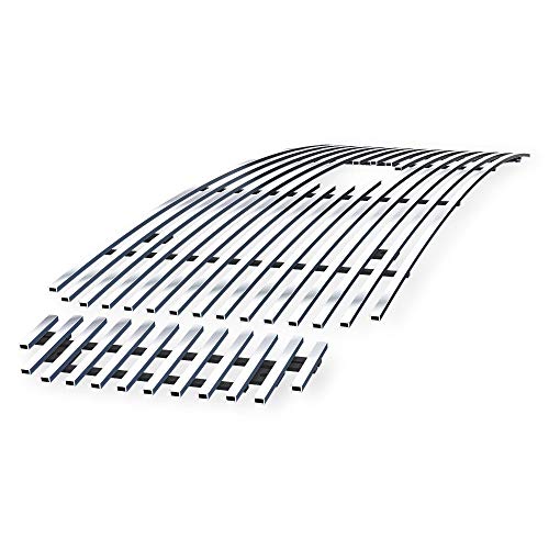 APS Compatible with Ford Excursion 2000-2004 with Logo Show Main Upper Stainless Steel Chrome Billet Grille Grill Insert F65707A