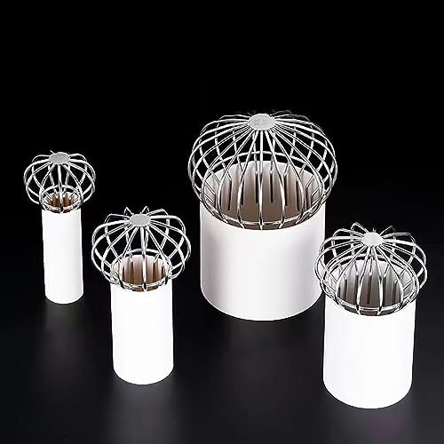 304 Stainless Steel Gutter Guard Drain Covers Outdoor, 50mm/75mm/110mm/160mm Gutter Pipe Leaf Wire Drain Guards Keeps Gutter Downpipes Clear, Drain Outdoor Roof Anti- Blocking Line Cap (Size : 110mm