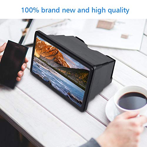 ciciglow Mobile Phone Screen Amplifier 12 Inch High Definition Mobile Phone Screen Magnifier for Smartphone β Mobile Phone 3D Magnifier Projector Screen for Movies, Videos(Black)