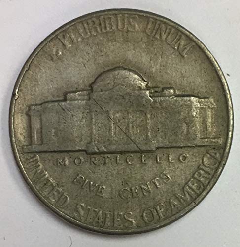 1959 P Jefferson Nickel Average Circulated Five-Cent Piece
