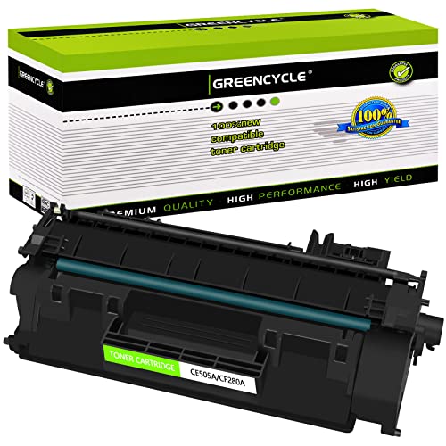 greencycle Compatible Toner Cartridge Replacement for HP 05A CE505A Work with Laserjet P2035 P2035N P2055DN Printer (Black, 1-Pack)