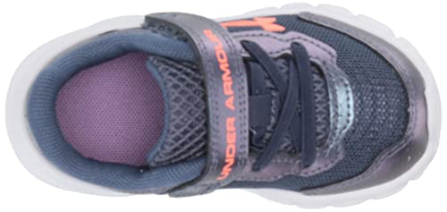 Under Armour Girls' Infant Assert 9 Pearl, Utility Blue/Electric Tangerine, 9K Medium US