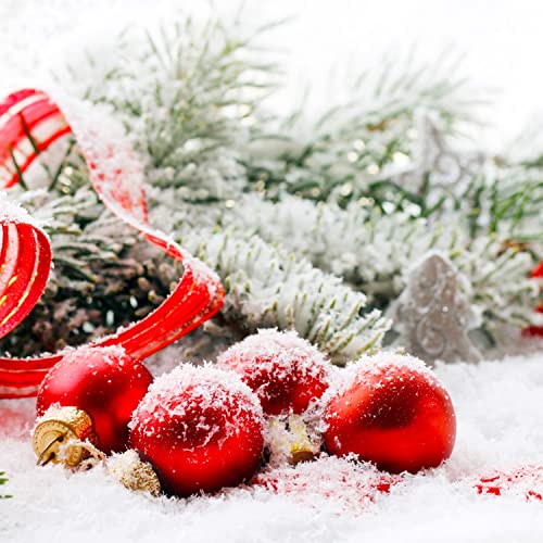 30Pcs Mini Christmas Trees with 10.6 Ounces Fake Snow Decoration, 5 Sizes Artificial Christmas Tree Bottle Brush Trees Artificial Snow Fake Snow for Christmas Decoration Crafts Village Displays