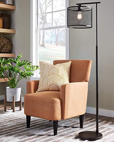 Signature Design by Ashley Nolden Modern Industrial Metal Floor Lamp, 61", Bronze Finish