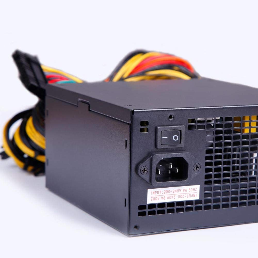 IBEST IMPETUS 1600W Miner Power Supply 90 Plus Gold Designed for US Full Voltage 110V 1600w Mining Bitcoin ETH PSU with US Adapter Cable