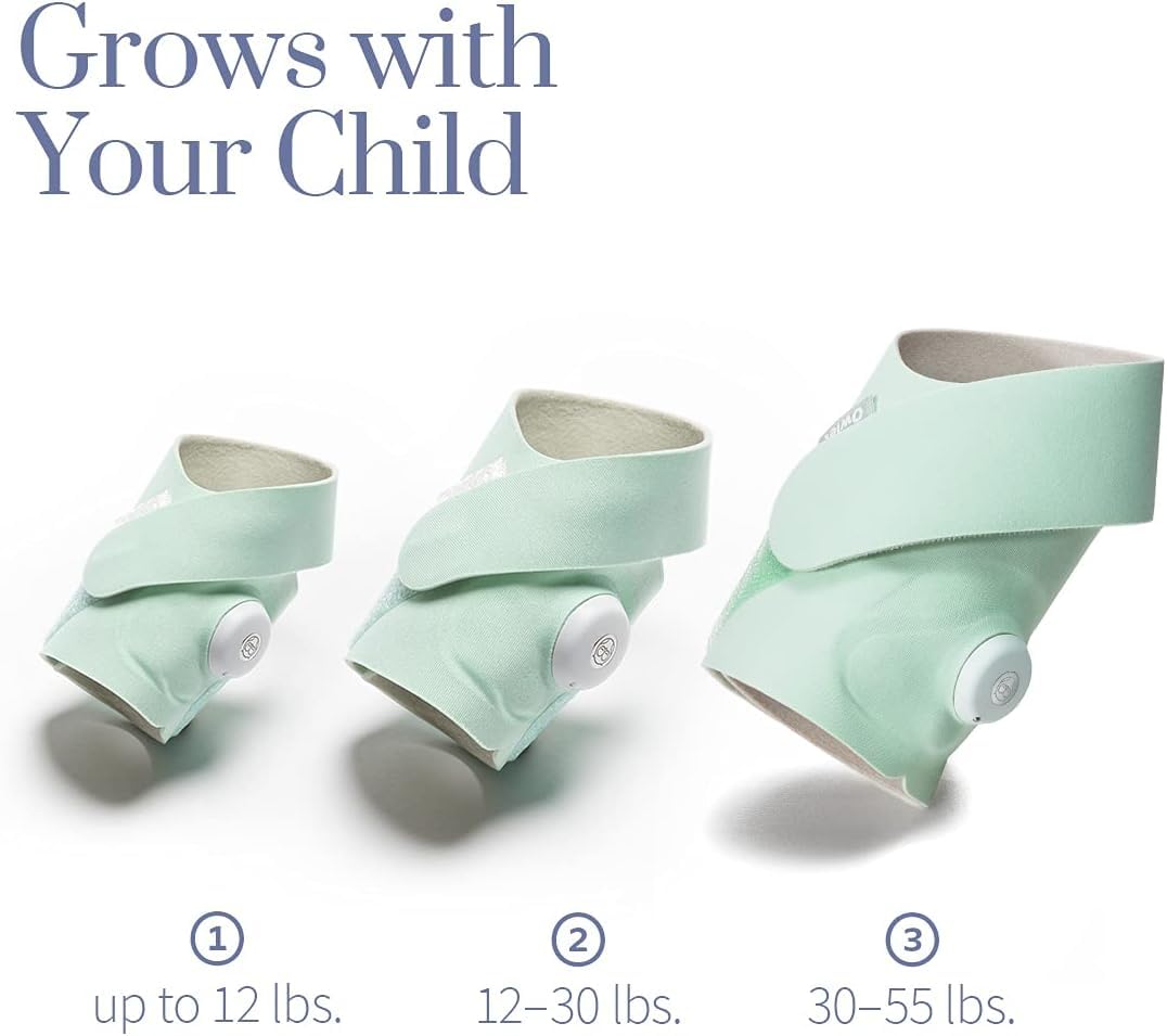Owlet Extended Fabric Sock Pack for Smart Sock 3 Baby Monitor, Extends Monitor Usability from 18 Months to 5 Years, Green (Sensor and Base Station Not Included)