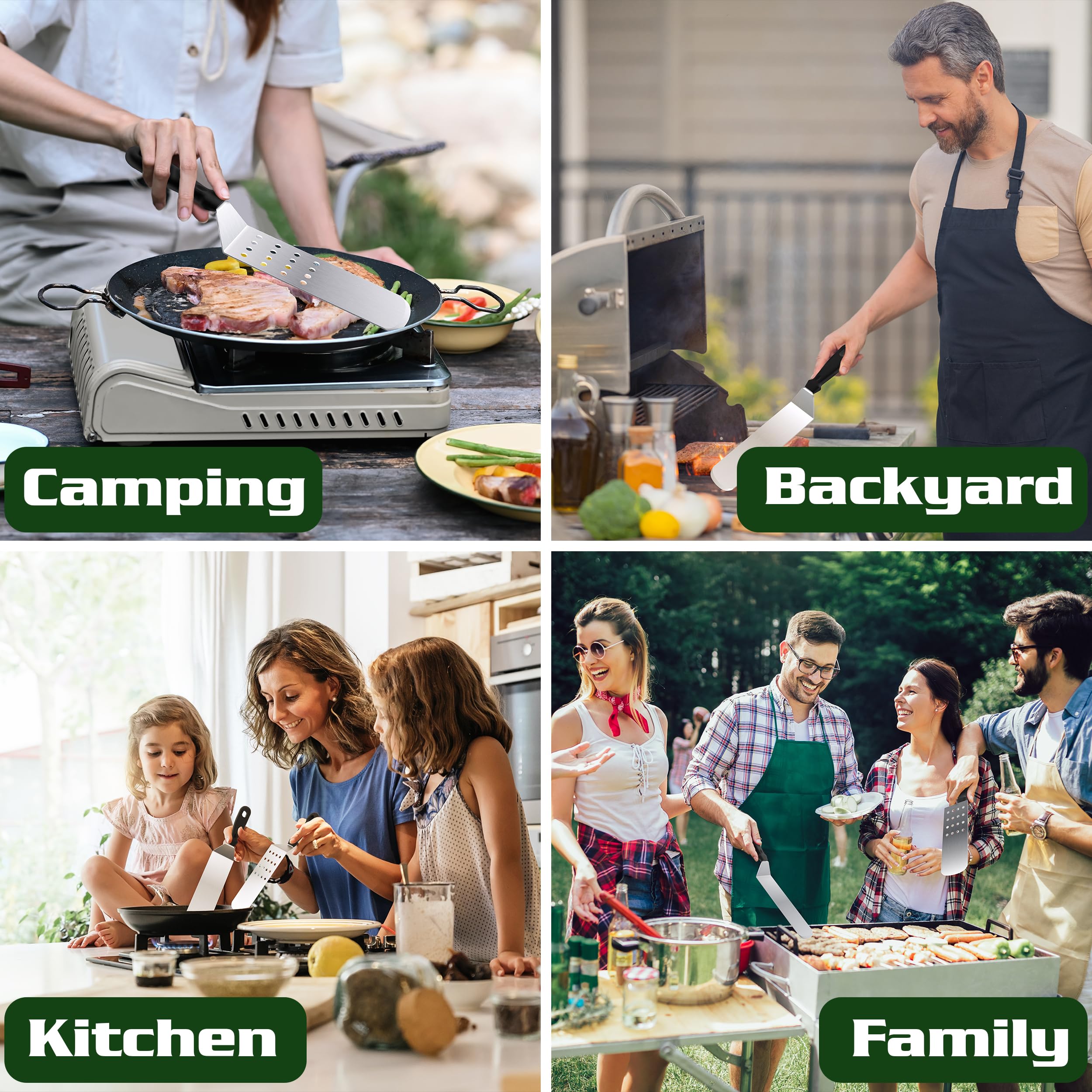 120 Pcs Blackstone Griddle Accessories Upgraded Griddle Accessories Kit - Perfect Flat Top Grill Accessories, Professional Rectangular Melting Dome with Iron Smash Burger Press for Barbecue.