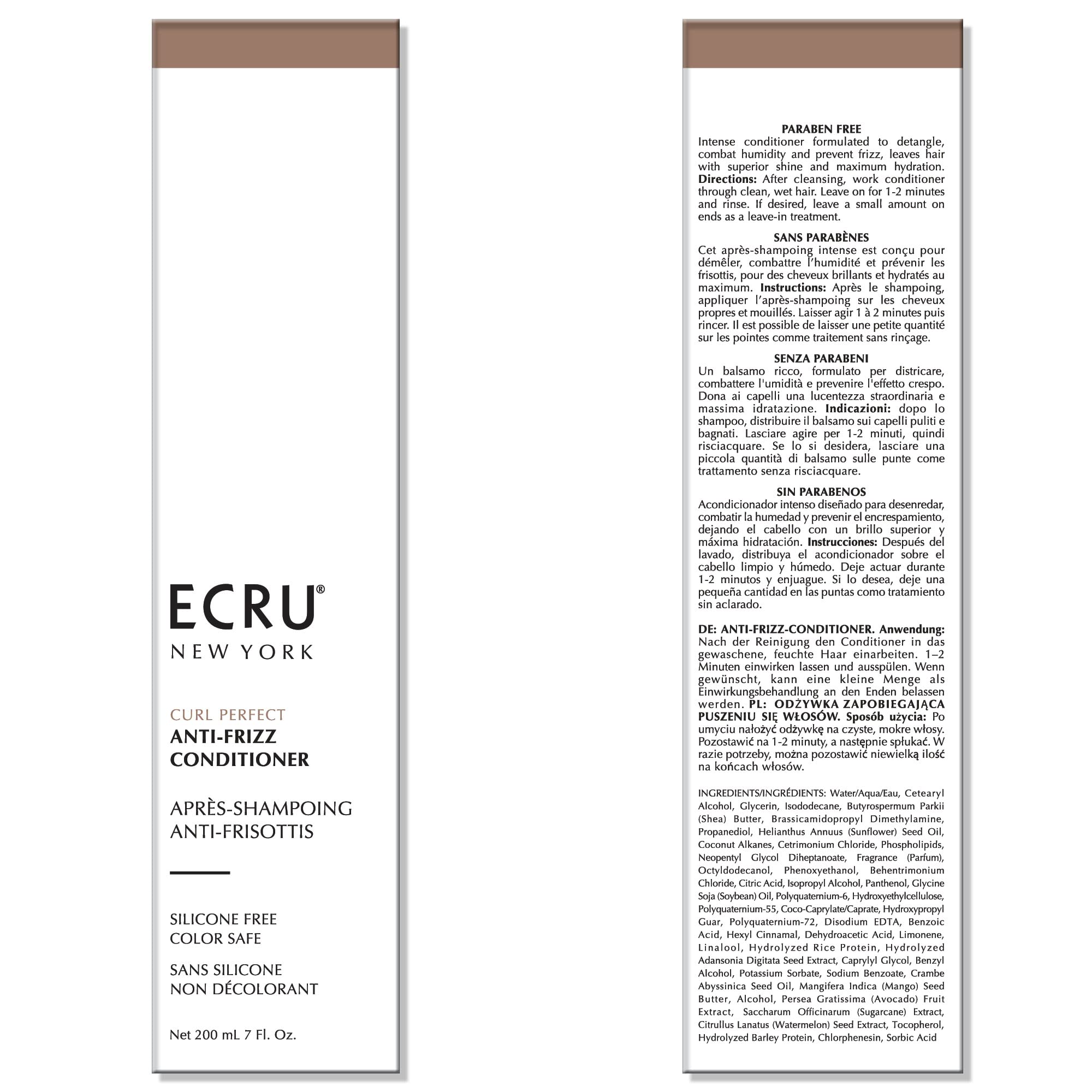 ECRU NEW YORK Curl Perfect Anti-Frizz Conditioner 24oz
