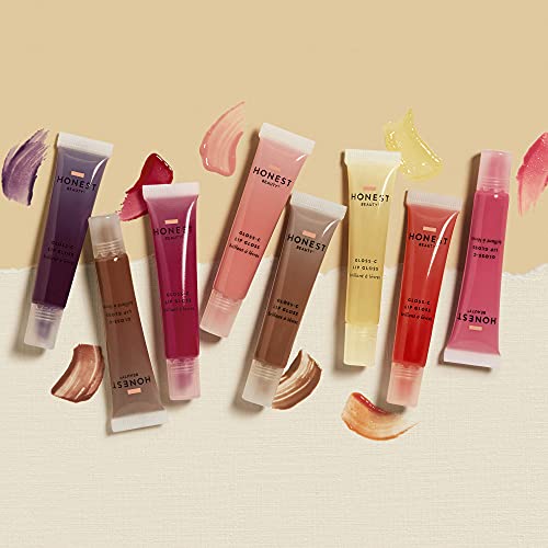 Honest Beauty Gloss-C Lip Gloss, Rose Opal with Coconut Oil + Jojoba Seed Oil| EWG Certified + Dermatologist Tested & Vegan + Cruelty free | 0.33 fl. Oz