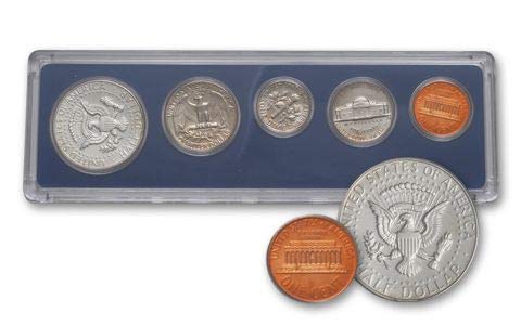 1966 P Special Mint Set - Five Coins in Sealed Case with Original Packaging and Struck at the Philadelphia Mint: SMS US Mint Brilliant Uncirculated