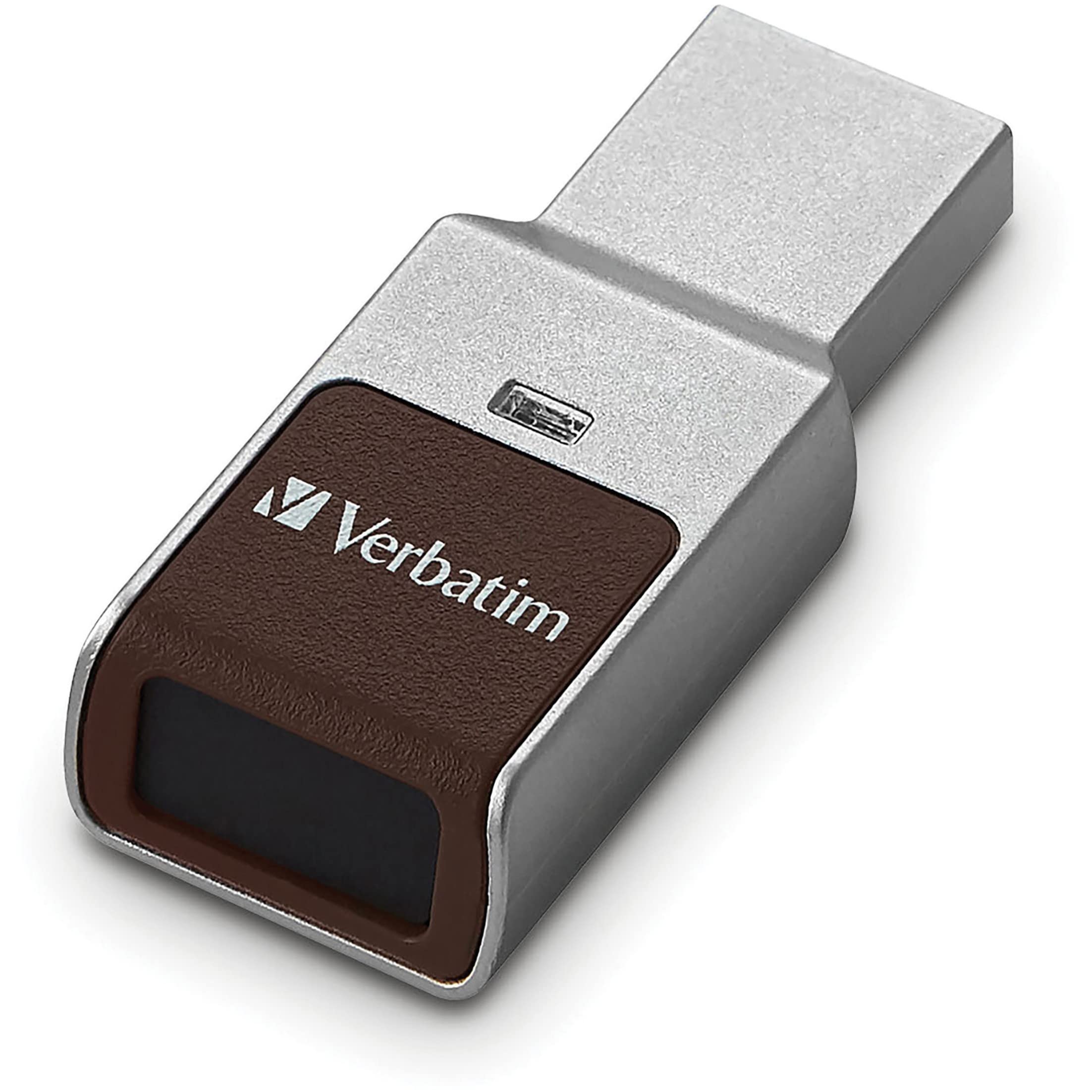 64GB Fingerprint Secure USB 3.0 Flash Drive with AES 256 Hardware Encryption – Silver