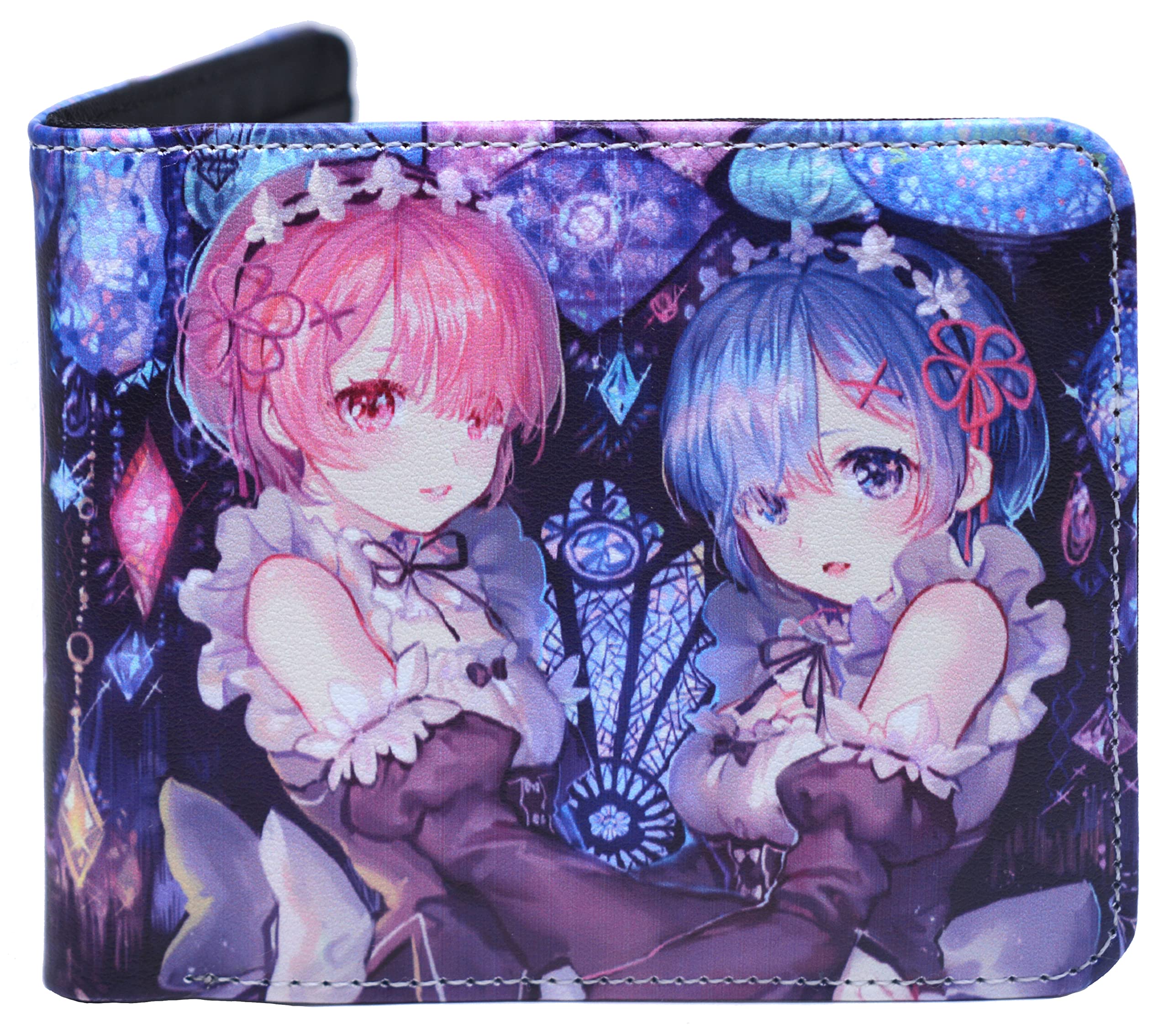 Amatensu Anime Characters Natsuki Subaru wallet Emilia wallet Ram wallet Rem wallet J